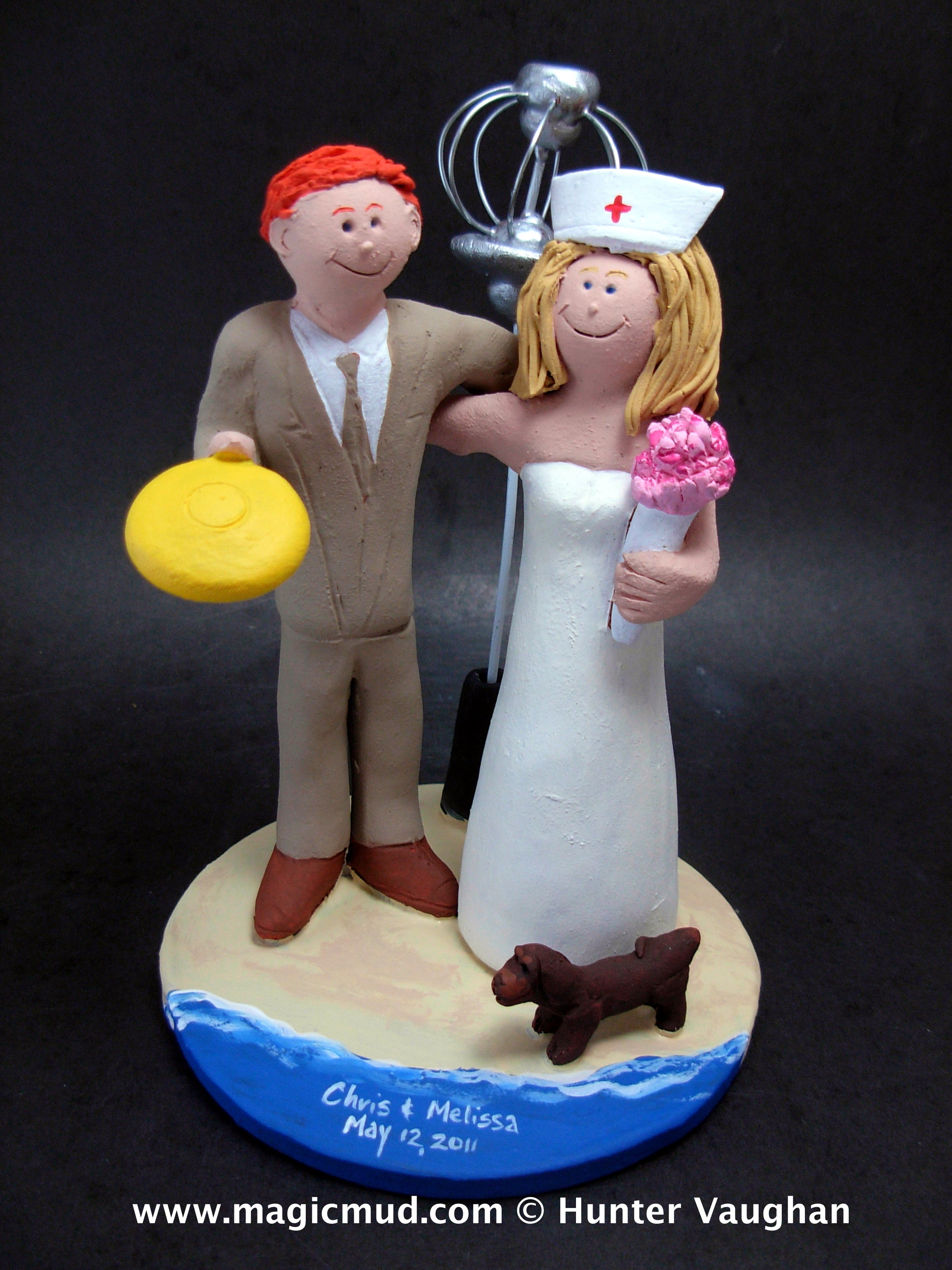 Frisbee Wedding Cake Toppers – CustomWeddingCakeToppers